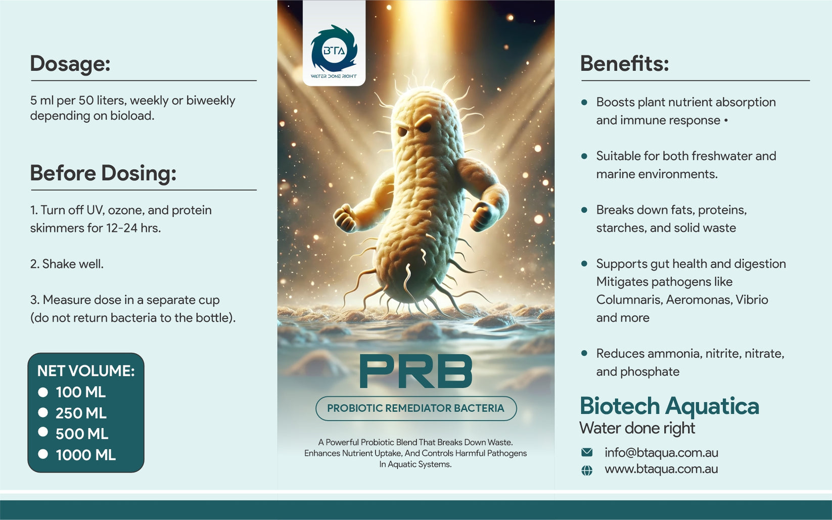 PRB - Probiotic Remediation Bacteria – Biotech Aquatica